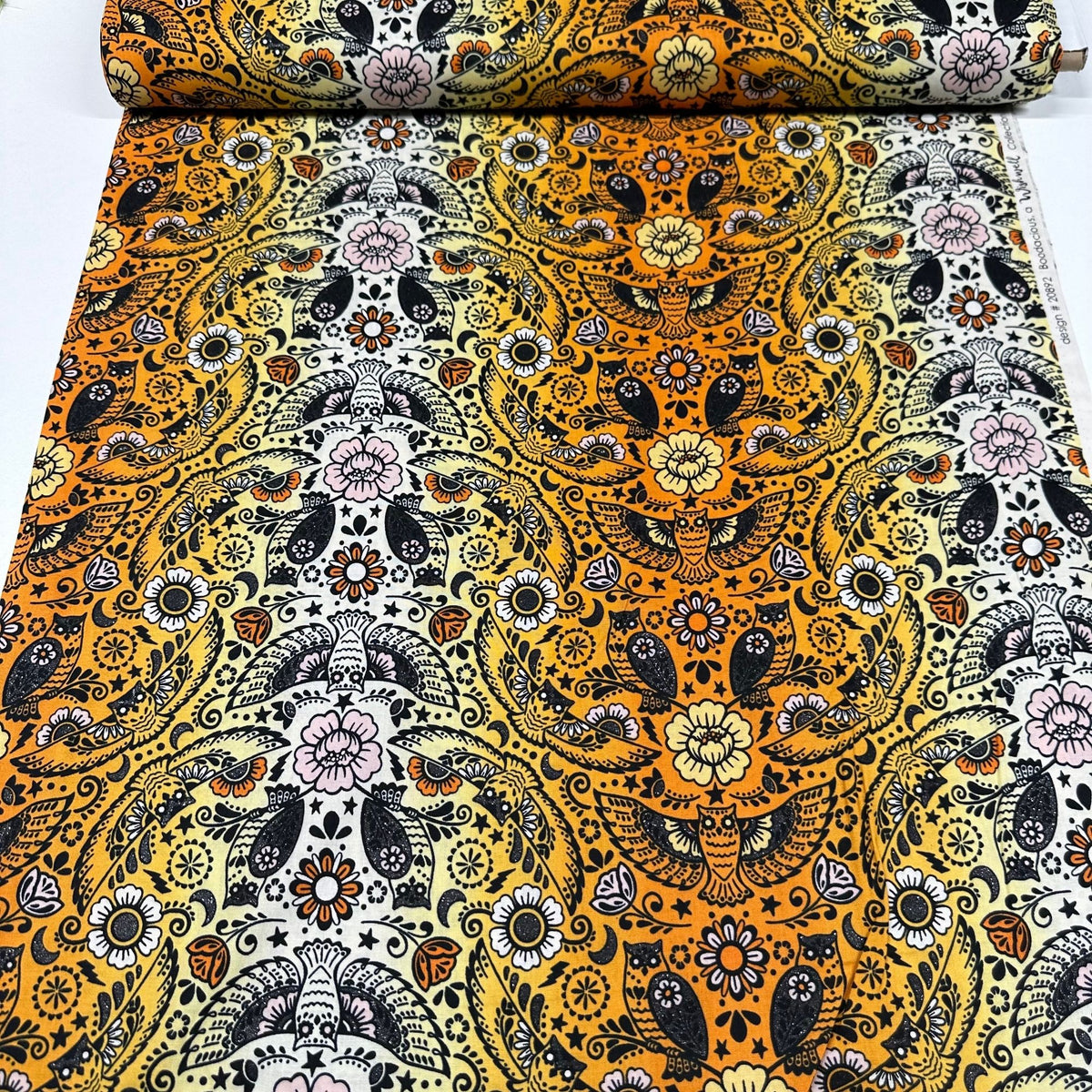Wishwell Boodacious Ember Orange Robert Kaufman Cotton Fabric Ombre Gl ...