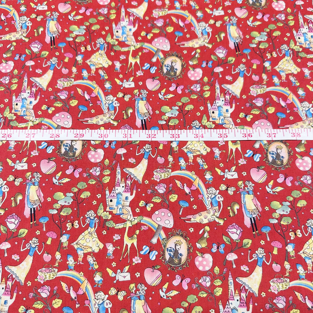 Fairy Tale by Little Story Cotton Fabric, Retro Snow White Print Impor ...