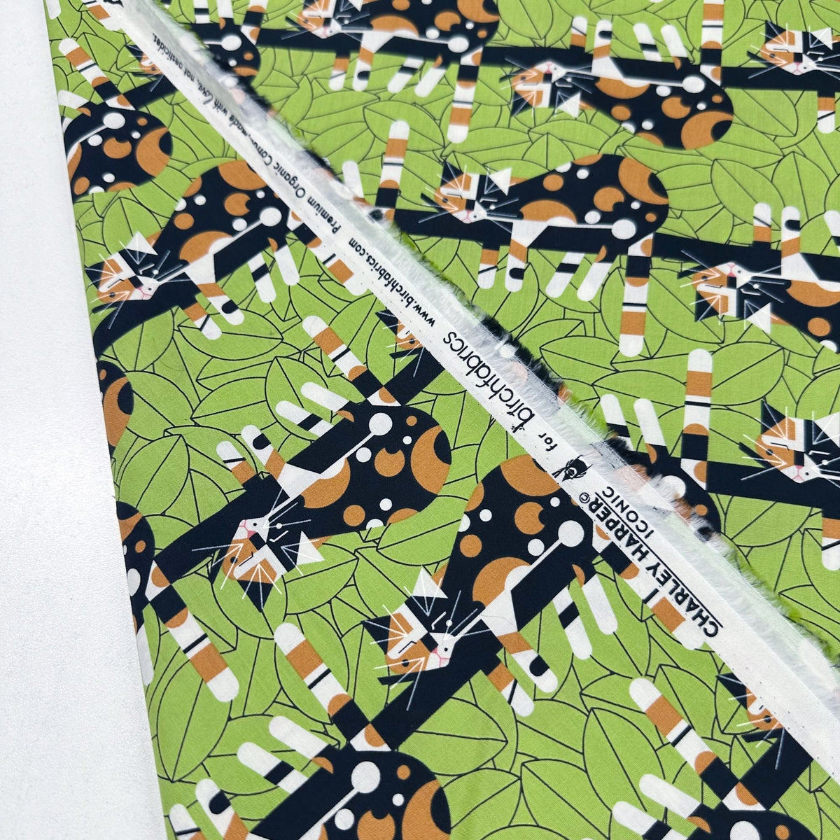 Iconic Limp on a Limb Calico Cats CH-72 Charley Harper Organic Cotton ...