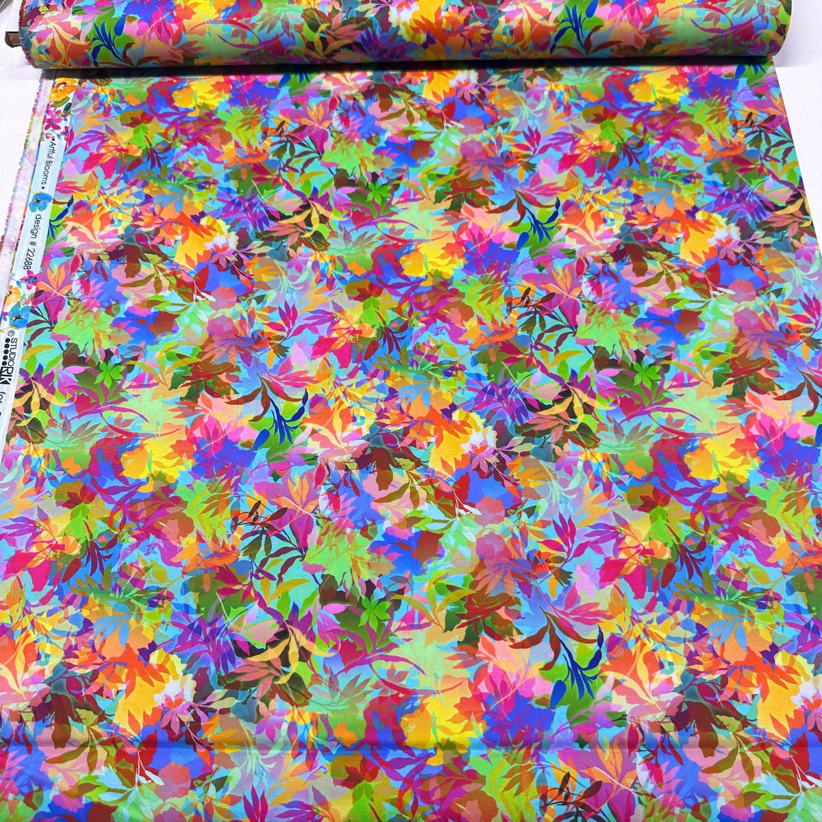 Artful Blooms Azalea Cotton Fabric, Robert Kaufman SRKD-22688-301 AZAL ...