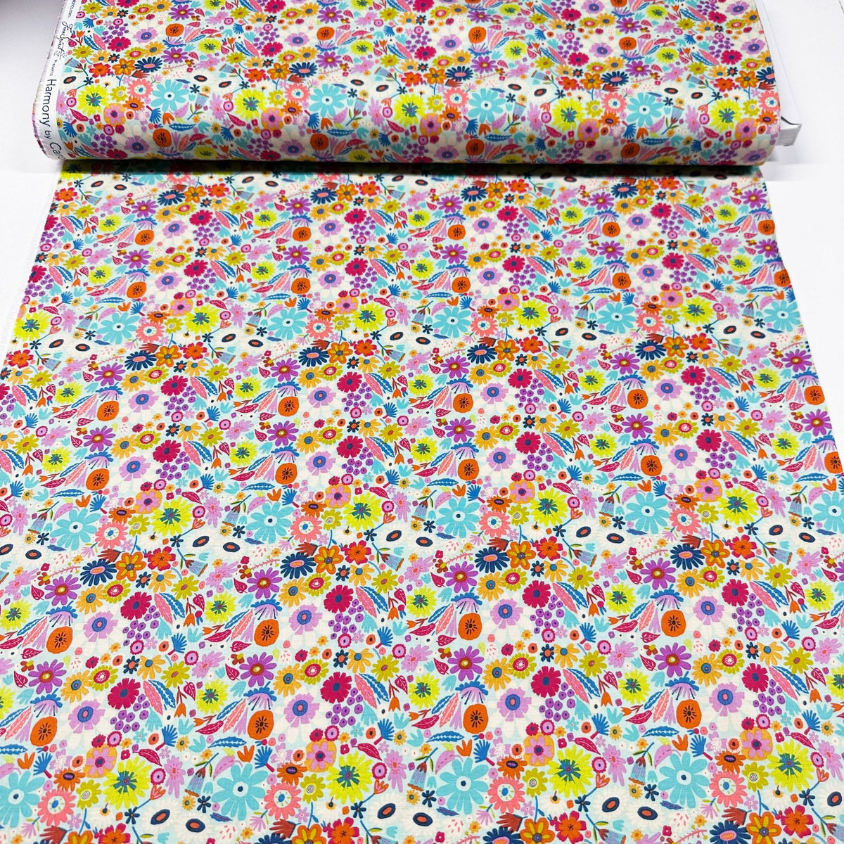 Harmony Little Scattered Clear Cotton Fabric, Carolyn Gavin for Conser ...