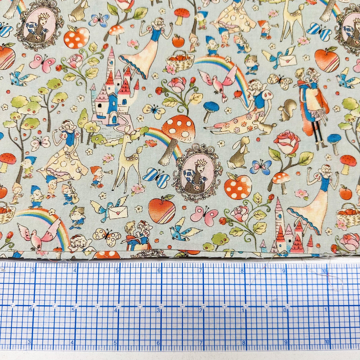 Retro Fairy Tale Snow White Cotton Fabric Imported from Japan Fairy Ta ...